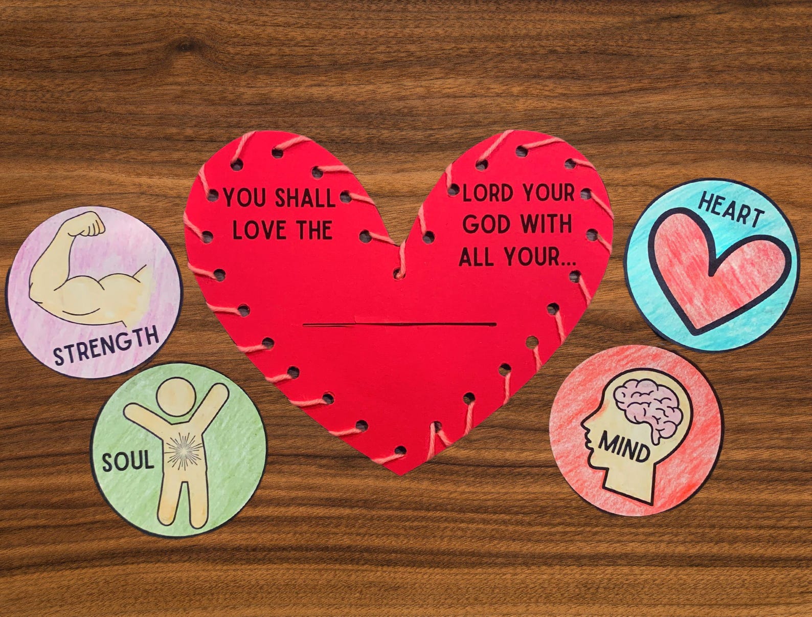 Christian Valentine’s Day Bible Craft, Love the Lord Sunday School ...