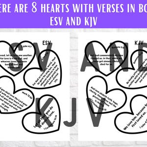 Christian Valentine’s Day Craft BUNDLE, Corinthians 13 Love is Patient ...