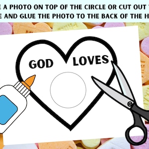 Valentine’s Day Bible Craft, Christian Preschool Sunday School Craft ...