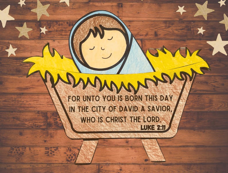 Christmas Craft BUNDLE, Names of Jesus Sunday School Craft, Baby Jesus ...