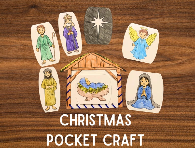 Christmas Bible Craft, Birth of Jesus Nativity Sunday School Craft ...