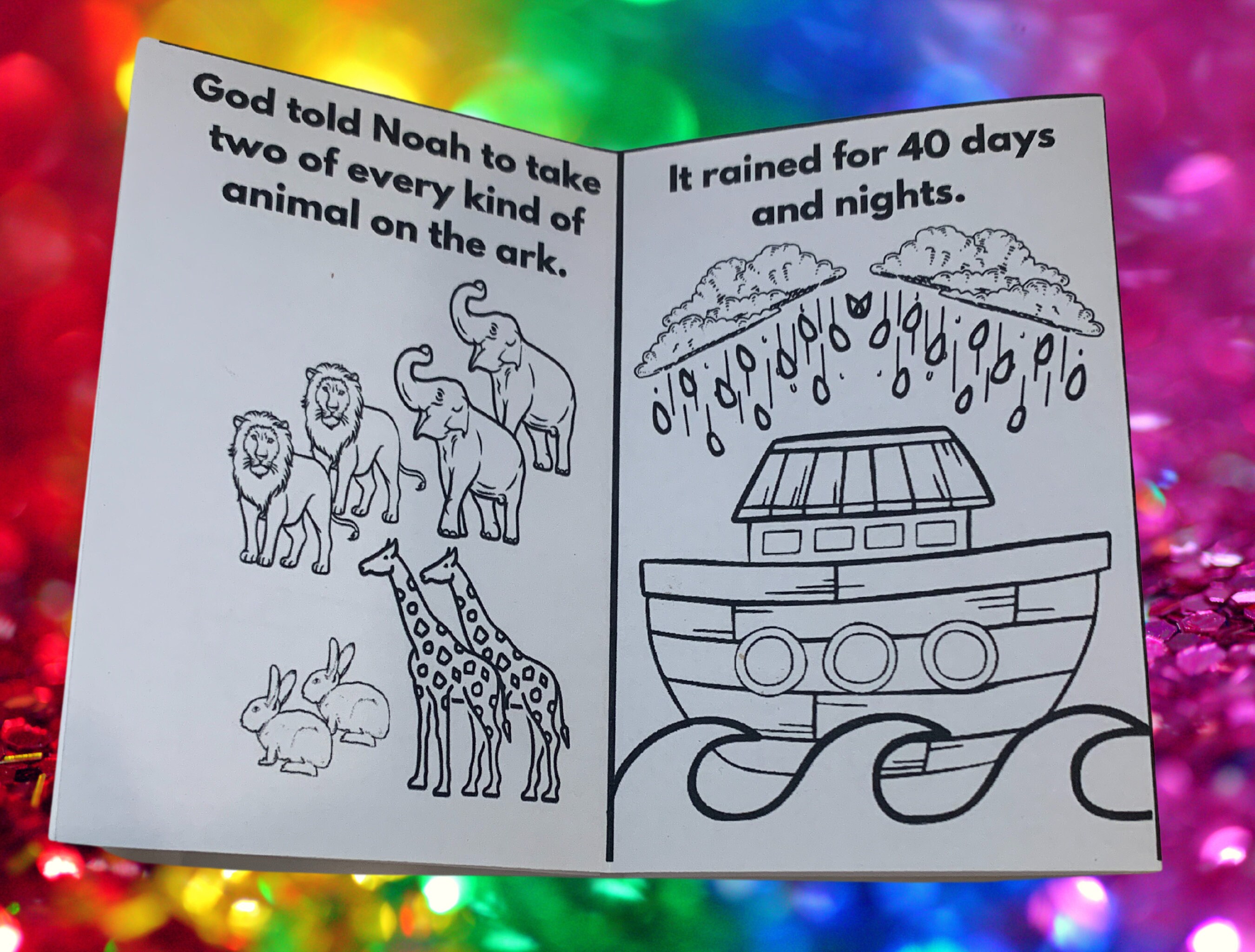 Noah's Ark Printable, Bible Story Activities, Sunday School Lesson for ...