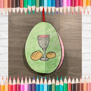 Easter Story 3D Egg Craft, Resurrection Sunday School Bible Craft ...