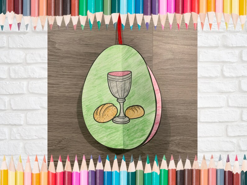 Easter Story 3D Egg Craft, Resurrection Sunday School Bible Craft ...
