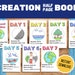 7 Days of Creation Half Page Book Craft, Creation Bible Coloring Pages ...