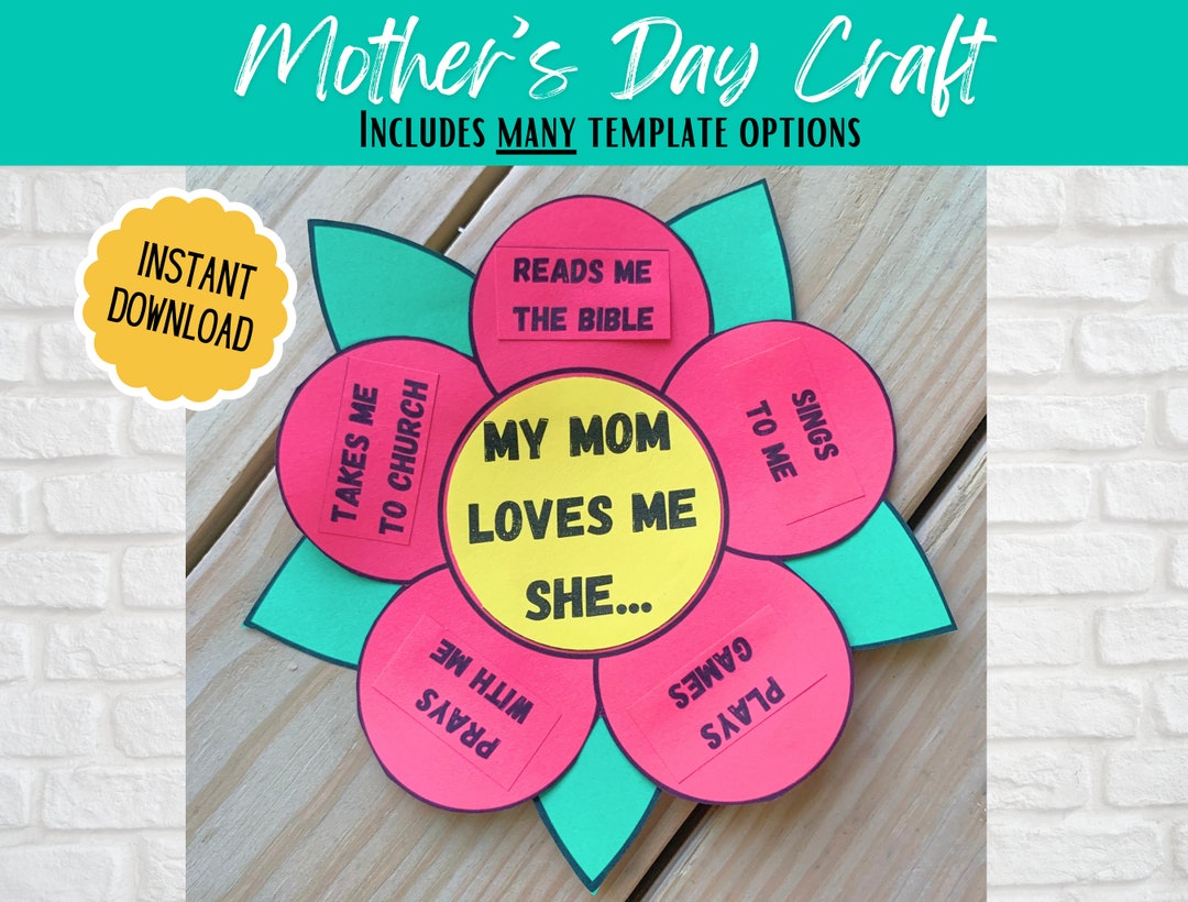 Mother's Day Craft From Kids, Mother's Day Bible Craft for Kids ...