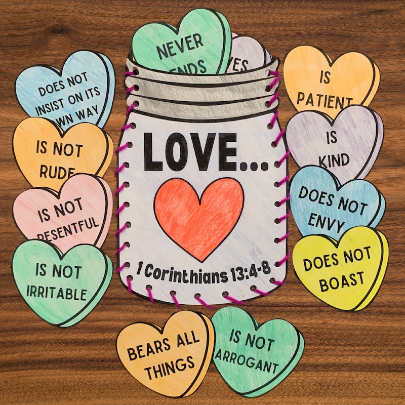 Bible Verse Heart Cards - Etsy UK