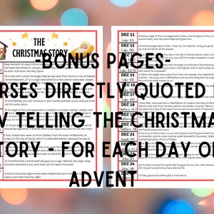 Advent Story Cards Paper Chain Countdown Craft BUNDLE, the Christmas ...