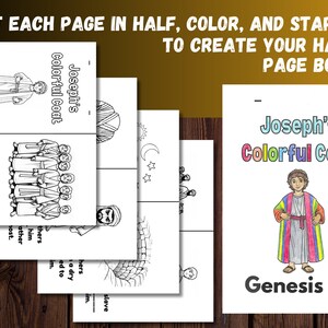 Joseph's Coat of Many Colors Craft, Sunday School Lesson Activity, Kids ...