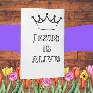 Easter Story Mini Book, He is Risen Craft, Easter Sunday Craft, Bible ...