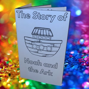 Noah's Ark Mini Book Craft, Sunday School Lesson for Kids, Printable ...
