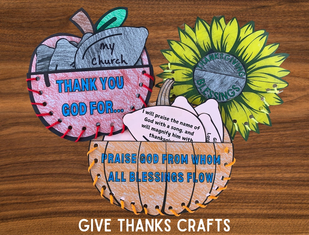 Thanksgiving Bible Craft for Kids, I Am Thankful for Sunday School ...