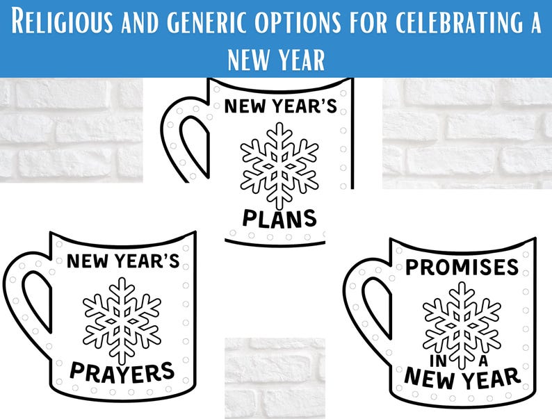 New Year's Bible Craft, Religious New Year Sunday School Lesson ...