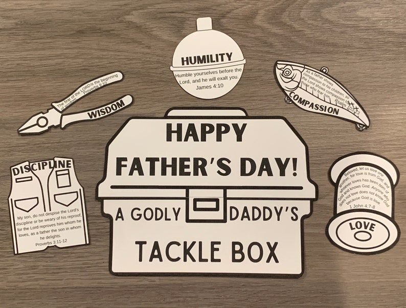 Christian Father's Day Craft, Sunday School Printable Father's Day ...