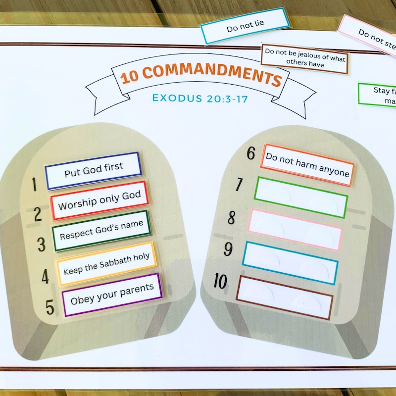 The Ten Commandments - Etsy