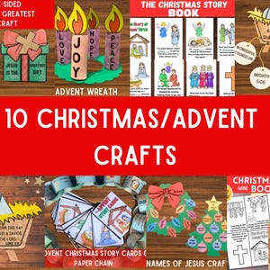 Christmas Craft BUNDLE, Christmas Sunday School Crafts, Christmas Story ...