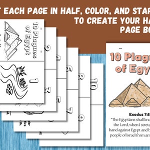 Plagues of Egypt Printable Craft, Sunday School Lesson Activity, Kids ...