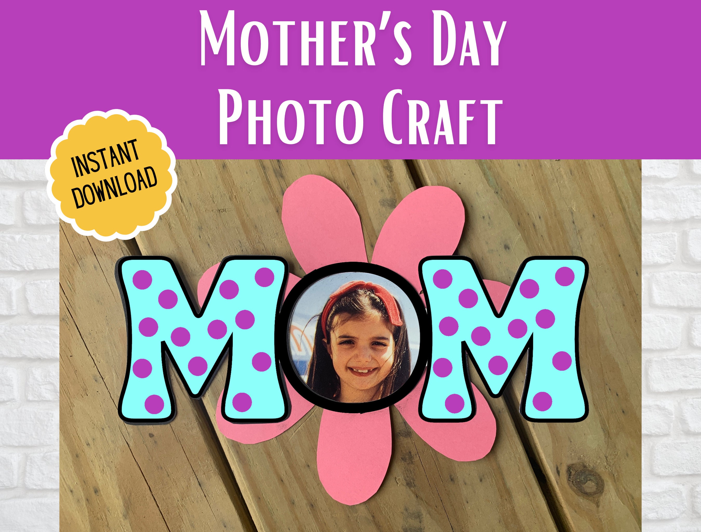 Mother's Day Toddler Craft, Preschool Mother's Day Craft, Mother's Day ...
