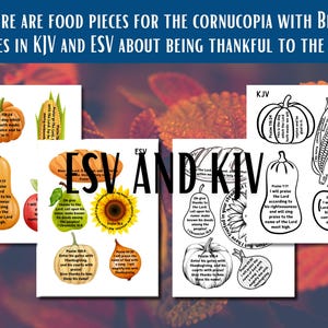 Thanksgiving Bible Craft BUNDLE, Fall Sunday School Activity, Christian ...