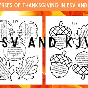 Thanksgiving Bible Craft BUNDLE, Fall Sunday School Activity, Christian ...