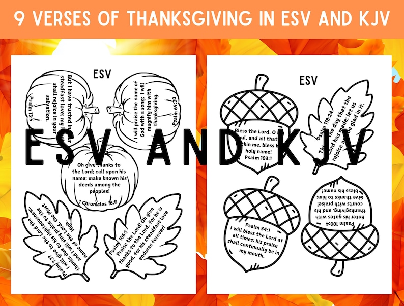 Thanksgiving Bible Craft BUNDLE, Fall Sunday School Activity, Christian ...