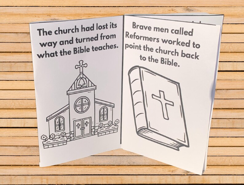 Reformation Day Craft, Martin Luther Church History, 95 Theses ...