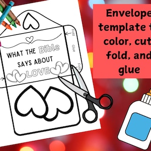 Valentine’s Day Church Craft, Sunday School Bible Craft, Religious ...