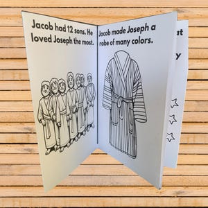 Joseph and the Coat of Many Colors Mini Book Bible Craft, Sunday School ...