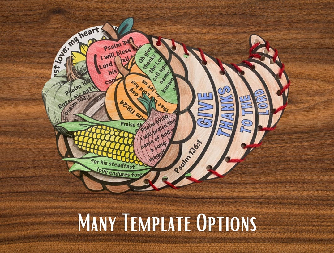 Thanksgiving Bible Craft, I Am Thankful for Sunday School Craft ...