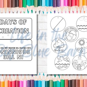 7 Days of Creation Craft, Sunday School Creation Lesson, Printable Kids ...