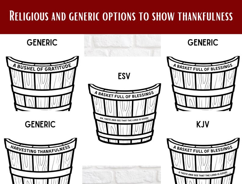Fall Harvest Bible Craft, Christian Thanksgiving Give Thanks Sunday ...