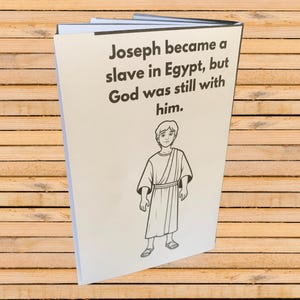 Joseph and the Coat of Many Colors Mini Book Bible Craft, Sunday School ...