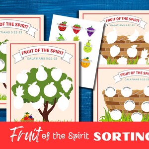 Fruit of the Spirit Craft, Christian Preschool Activities, Fruit ...