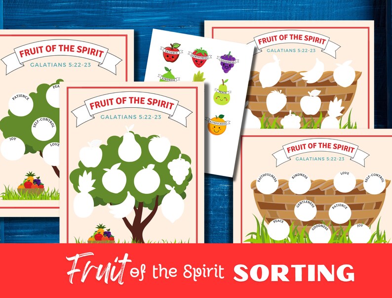 Fruit of the Spirit Craft, Christian Preschool Activities, Fruit ...