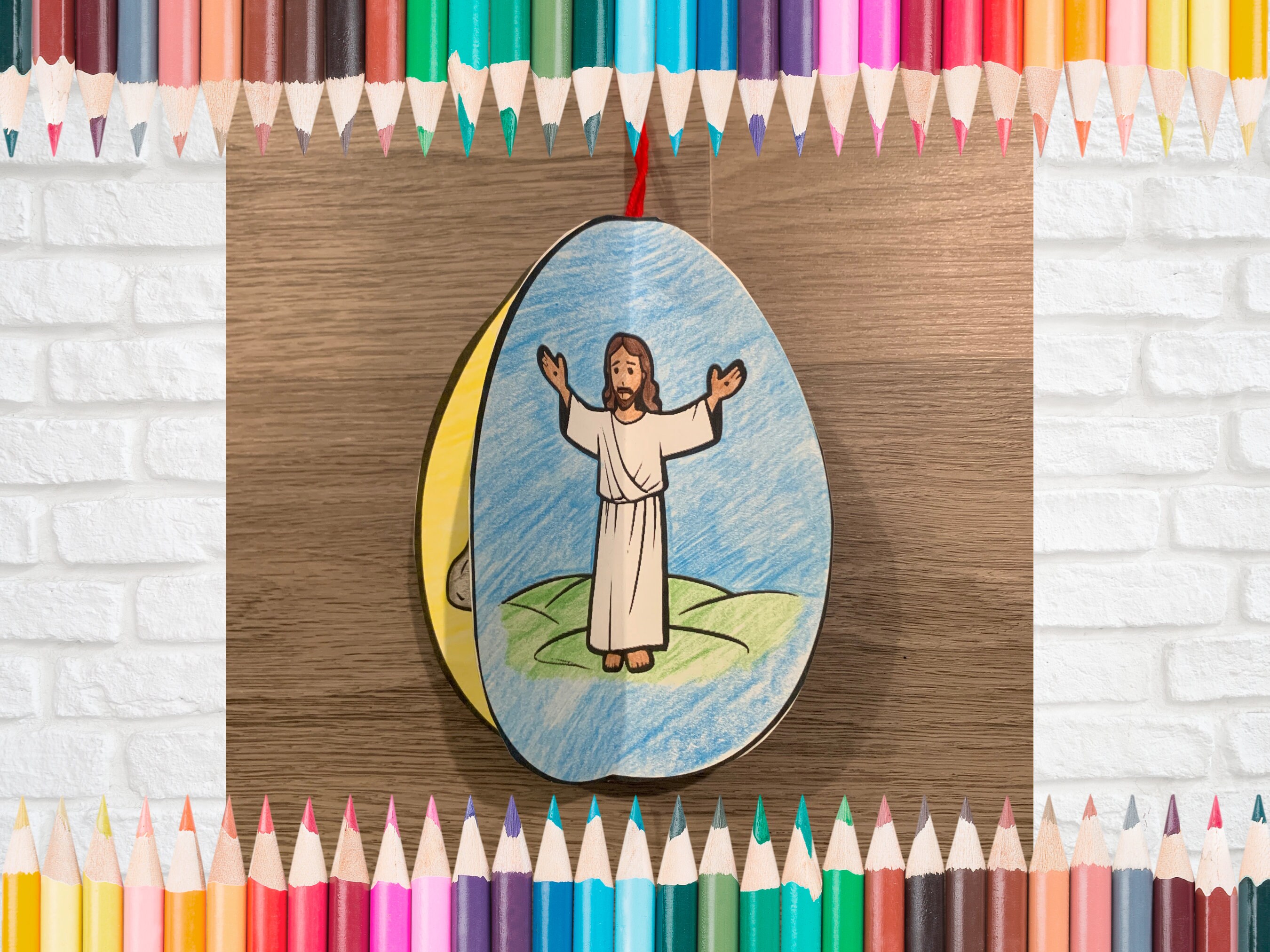 Easter Story 3D Egg Decoration Sunday School Bible Craft for Kids ...