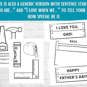 Father's Day Tool Box Craft for Dad, Sunday School Bible Printable ...