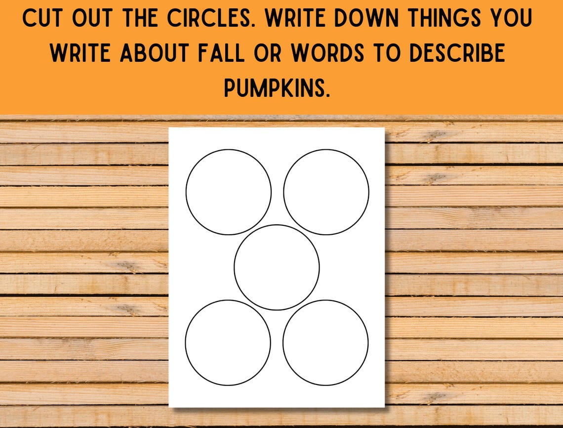 Fall Pumpkin Craft, Kids Preschool Kindergarten Pumpkin Craft ...