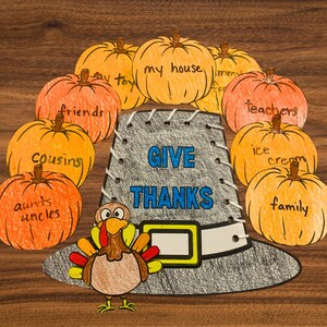 Fall Bible Craft, Thanksgiving Sunday School Craft, Gratitude Pilgrim ...