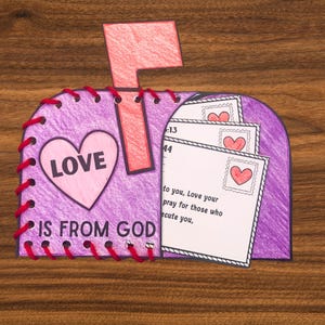 Christian Valentine’s Day Craft, Sunday School Bible Craft, Religious ...