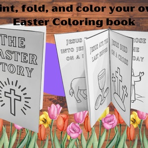 Easter Story Mini Book, He is Risen Craft, Easter Sunday Craft, Bible ...