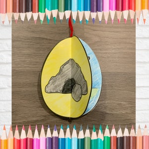 Easter Story 3D Egg Craft, Resurrection Sunday School Bible Craft ...