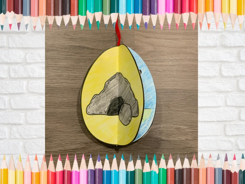 Easter Story 3D Egg Craft, Resurrection Sunday School Bible Craft ...