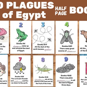 Plagues of Egypt Printable Craft, Sunday School Lesson Activity, Kids ...