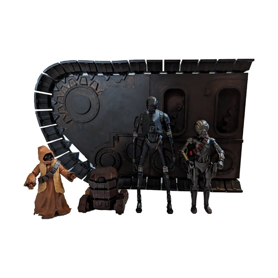 Star Wars Action Figure Sandcrawler Tread Diorama - Etsy