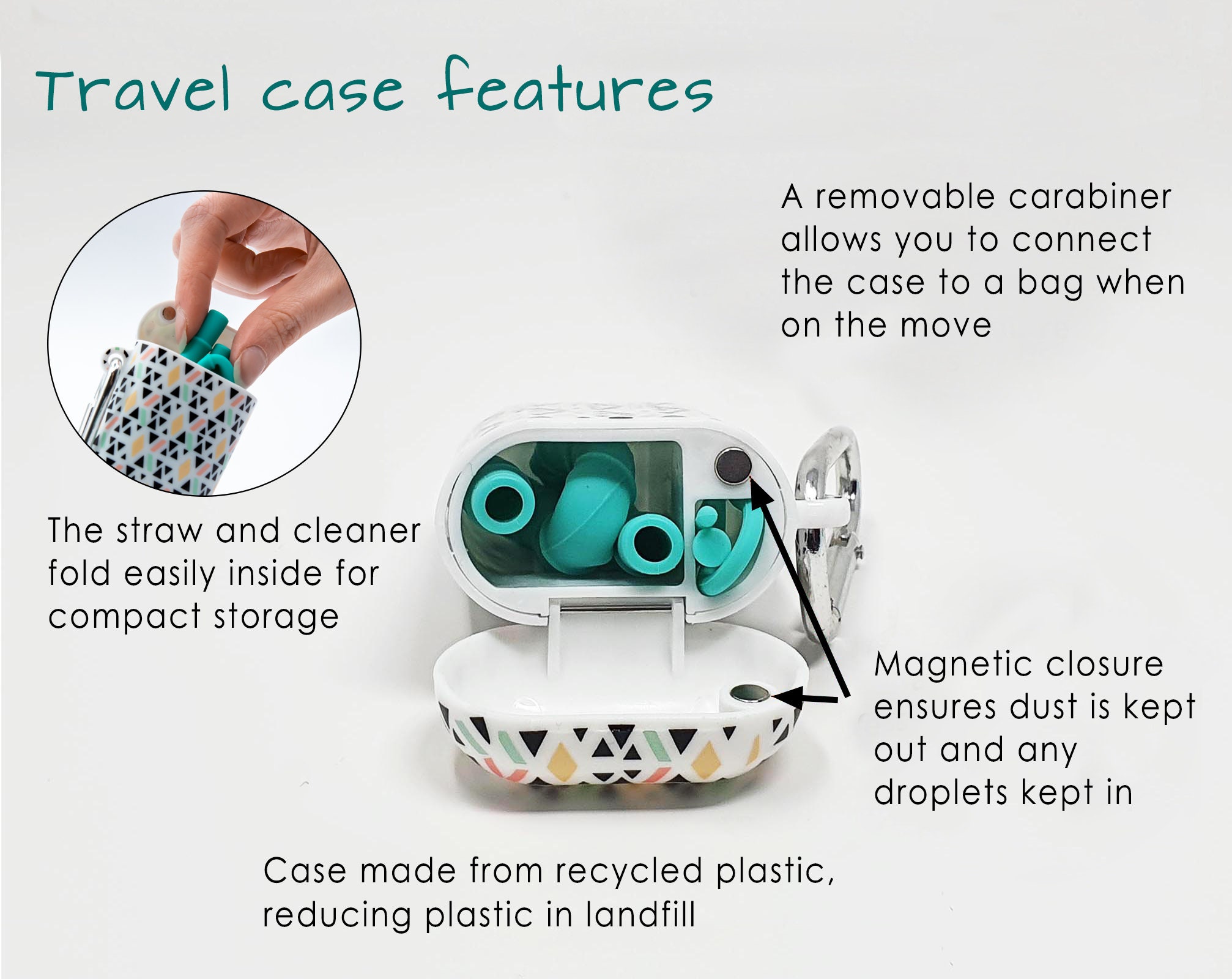 6 Piece Eco Reusable Straw Gift Set Two Straws and - Etsy UK