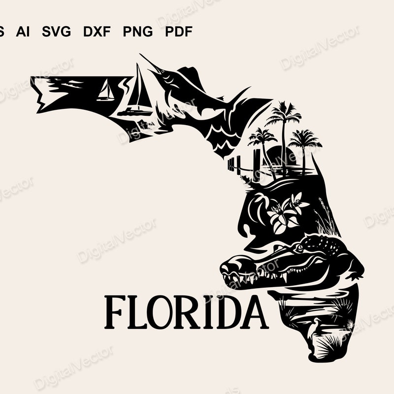 Florida State Svg - Etsy