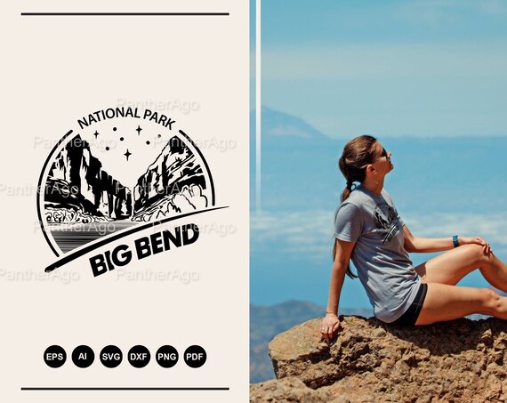 Big Bend National Park Svg Design West Texas Nature Design - Etsy