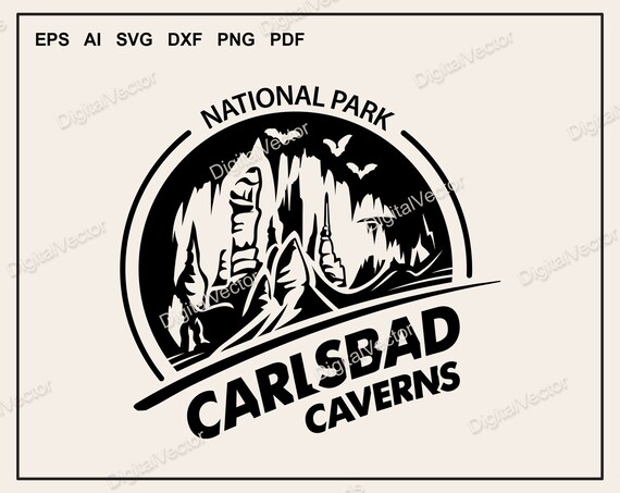 Carlsbad Caverns National Park Svg Design Nature Design | Etsy
