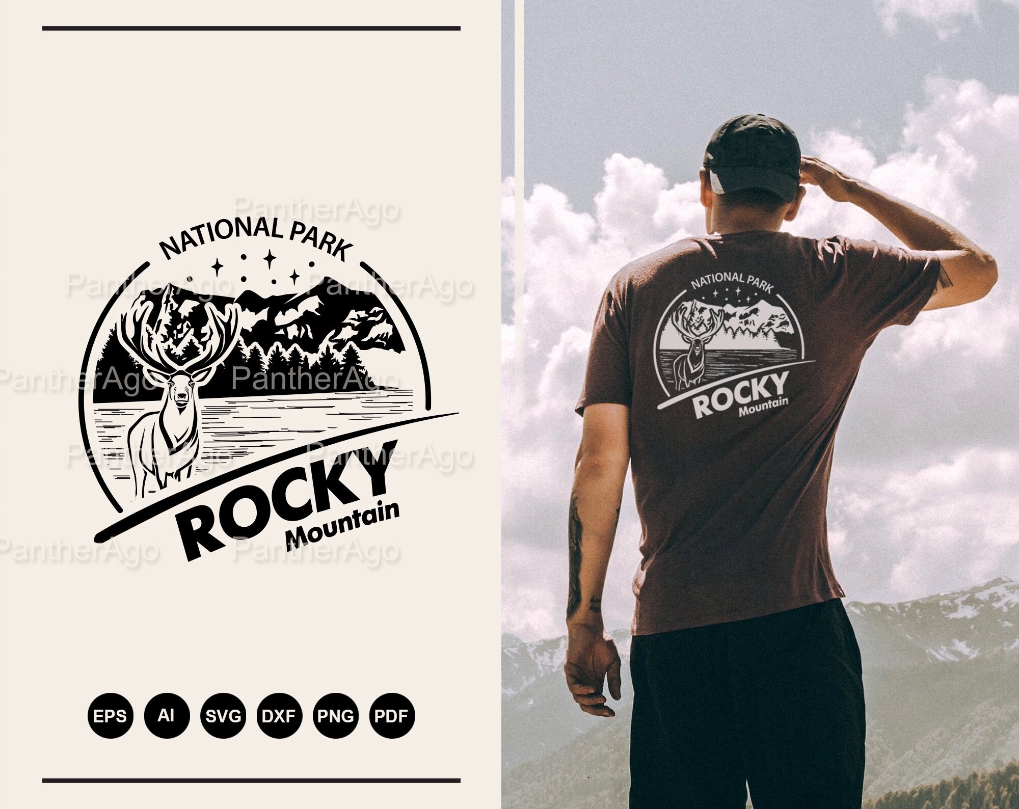 Rocky Mountain National Park Svg Design Nature Design | Etsy