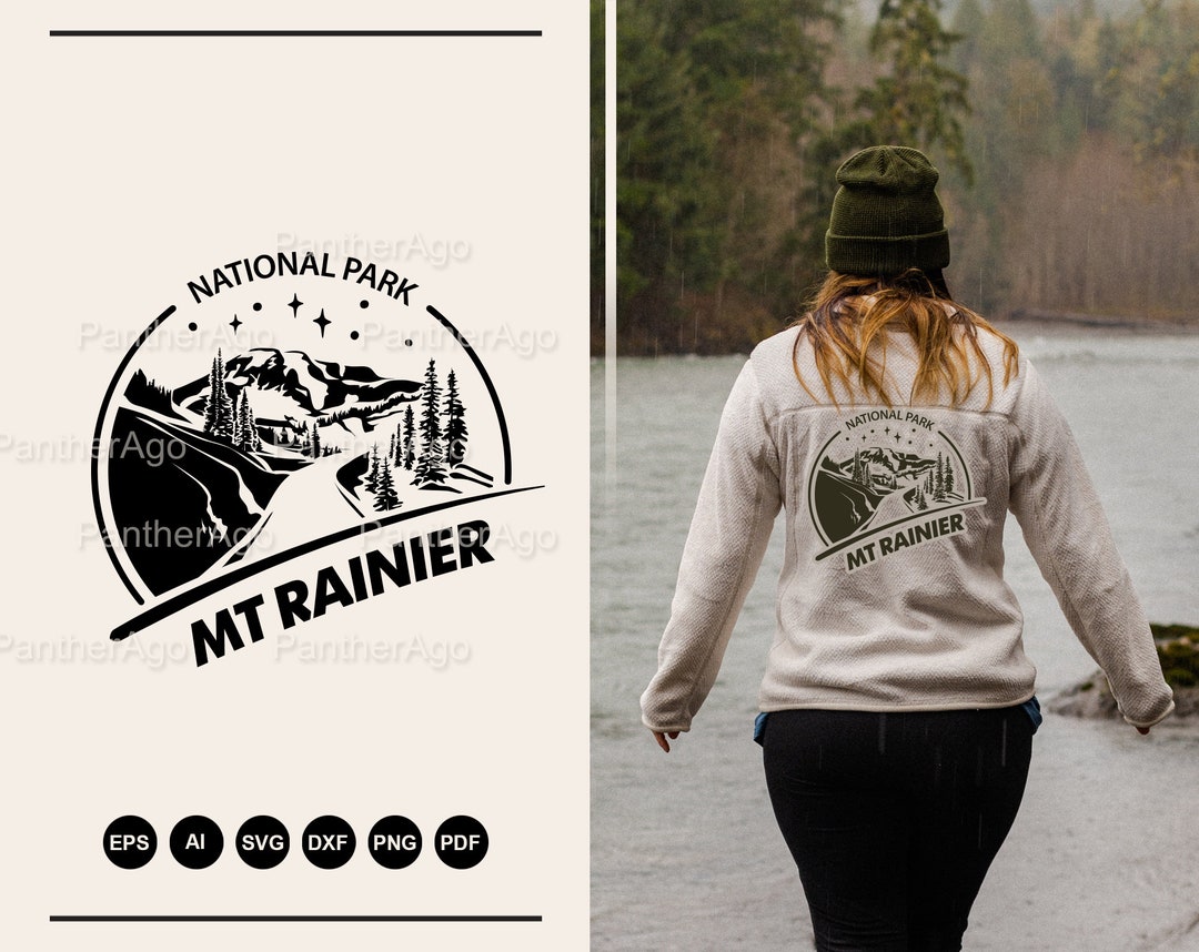Mount Rainier National Park Svg Design, Nature Design, National Park ...